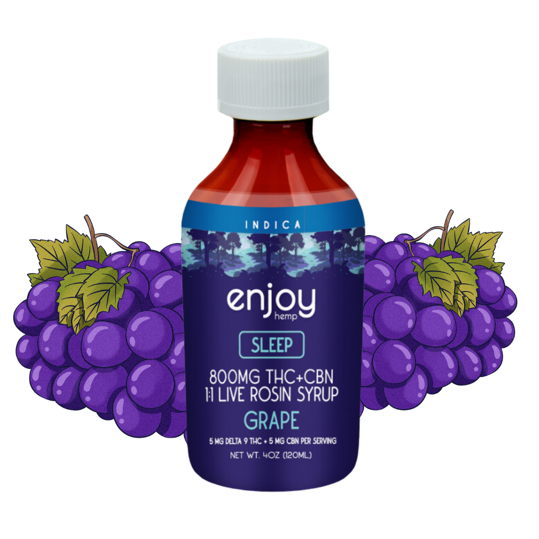 D9 THC + CBN Syrup Sleep - Grape (Indica) | The Hemp Company - The Original