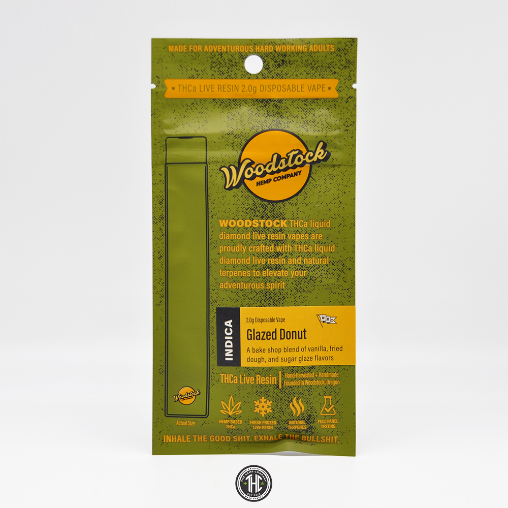 THCa Glazed Donut (Indica) Liquid Diamond Live Resin Disposable, 2g ...