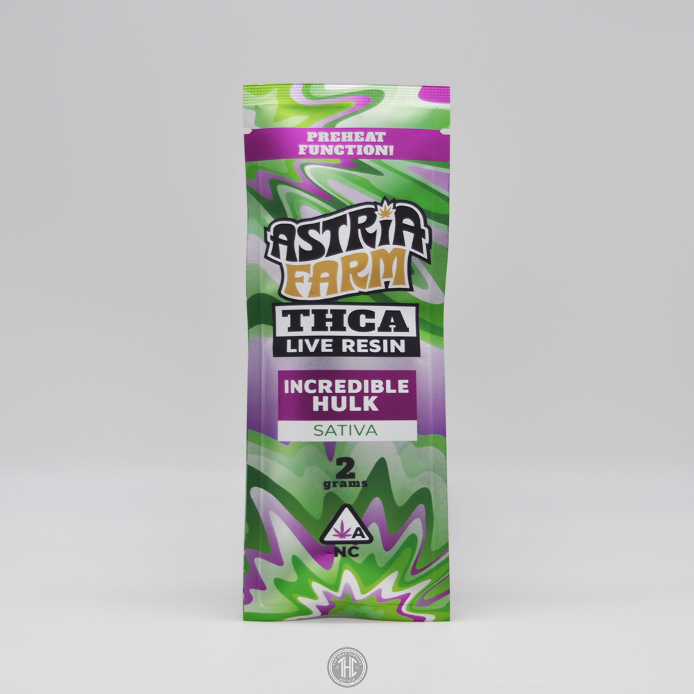 THCa Incredible Hulk Disposable, 2g | The Hemp Company - NC Hemp Dispensary