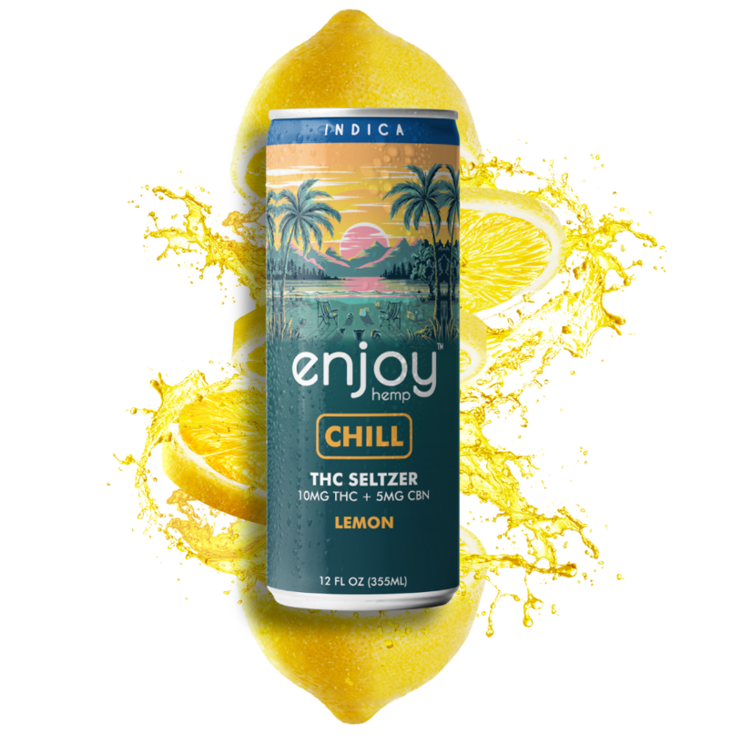 Enjoy 10mg Chill D9 Seltzer (Indica) - Lemon | The Hemp Company - NC ...